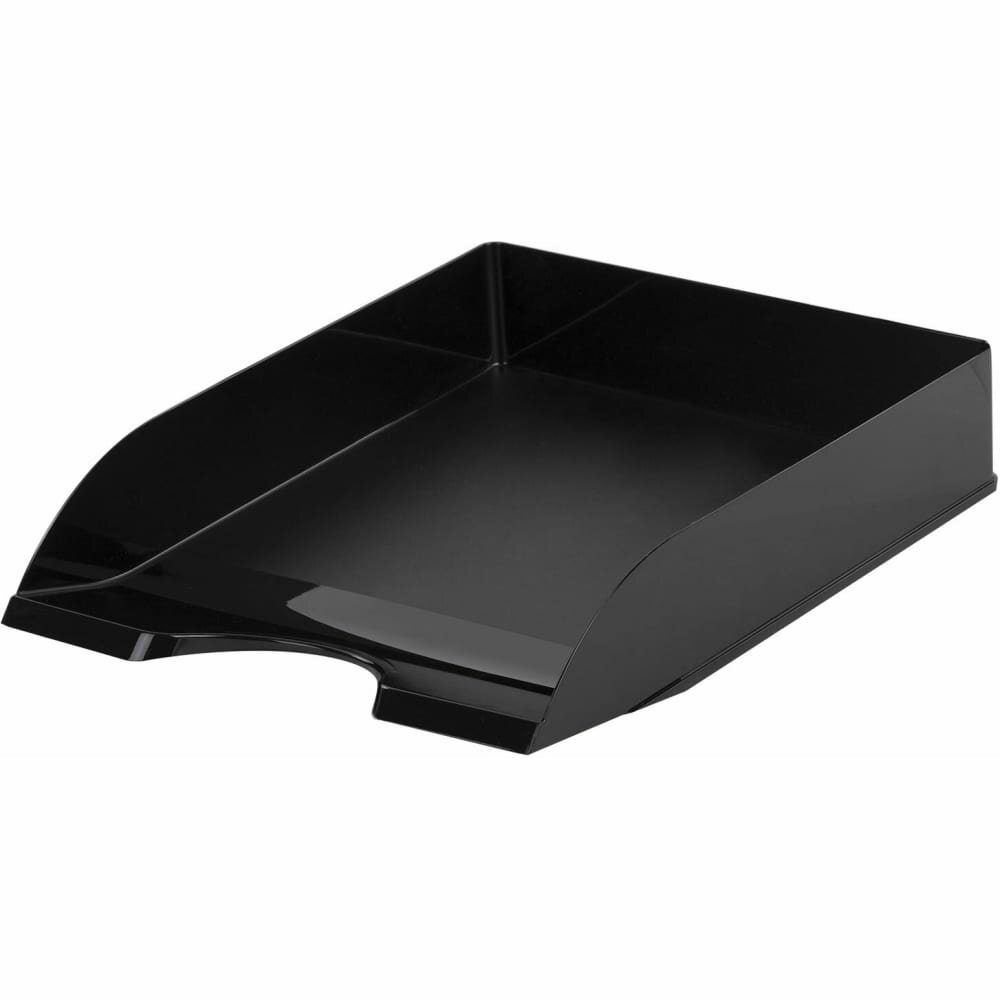 Горизонтальный лоток для бумаг BRAUBERG ORIGINAL 315x250x60 мм, черный 238104