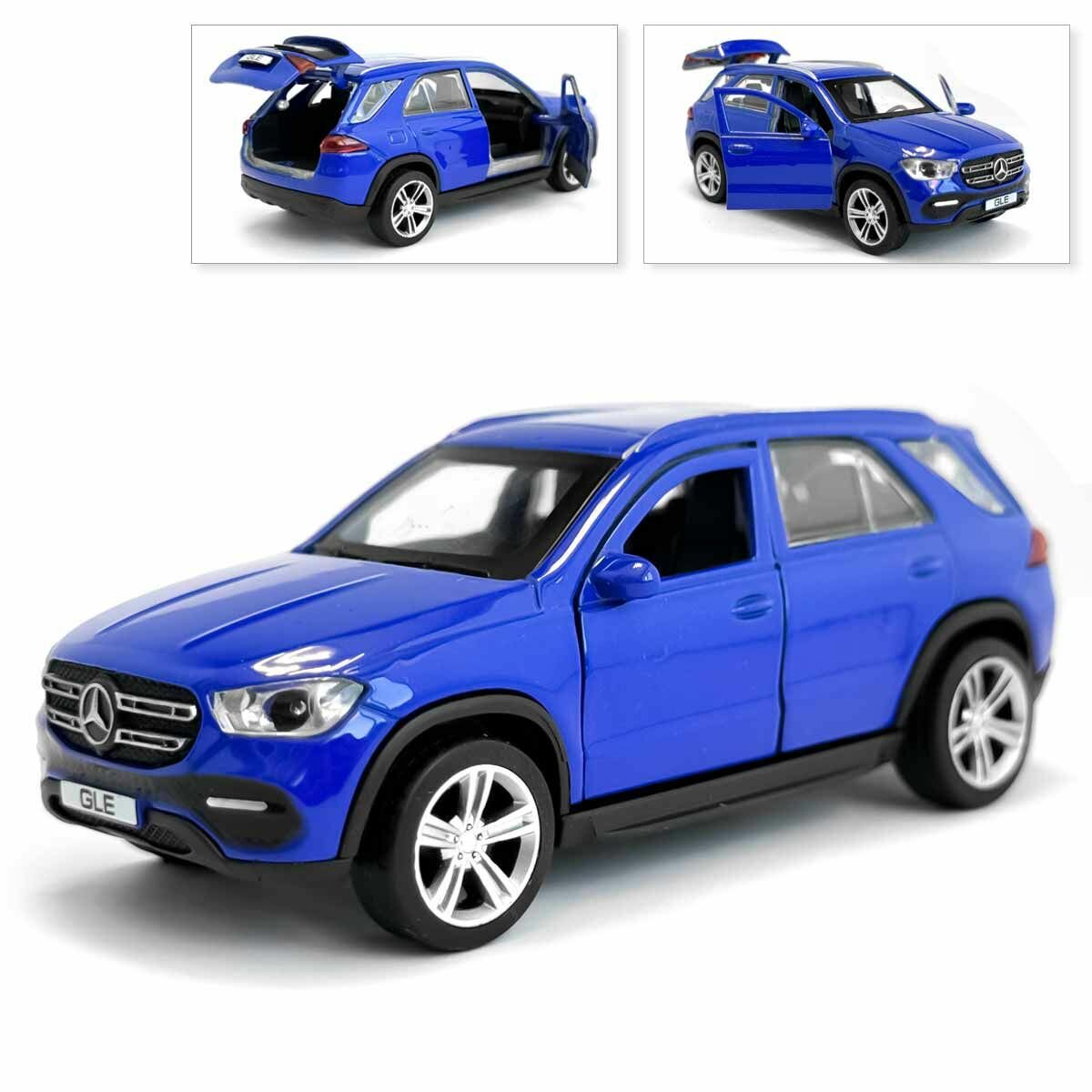 Машинка Mercedes Benz GLE, коллекционная, металлическая, синий, Технопарк, 12 см
