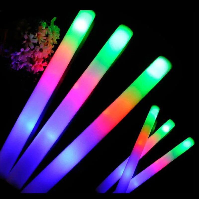 Светящиеся палочки RGB, 15 шт.