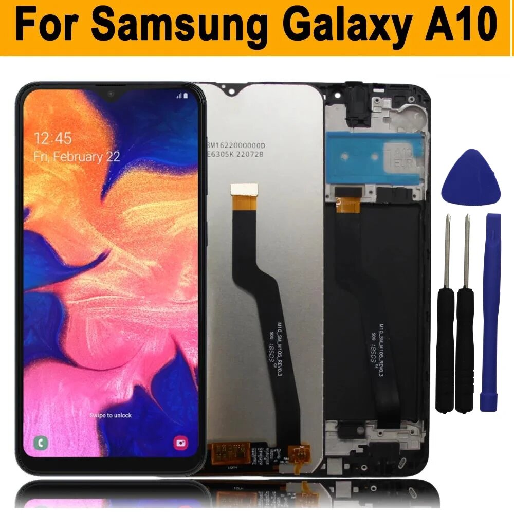 ЖК-дисплей для Samsung Galaxy A10 A105 SM-A105F/DS, дигитайзер сенсорного экрана в сборе для SM-A105F SM-A105G SM-A105M SM-A105FN A10 No Frame