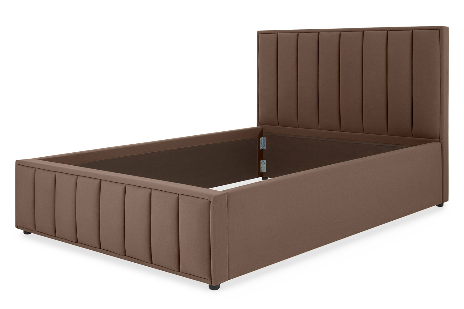 Каркас кровати Hoff Вена, 140х200 см, цвет тёмно-коричневый, без основания и подъемного механизма