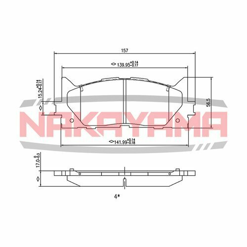 Колодки тормозные дисковые Nakayama p2028ny