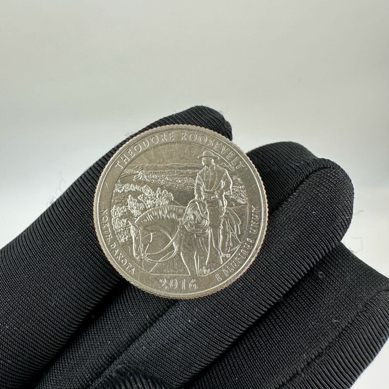 Монета 25 центов 2016 год №34 Национальный парк Теодора Рузвельта Двор D
