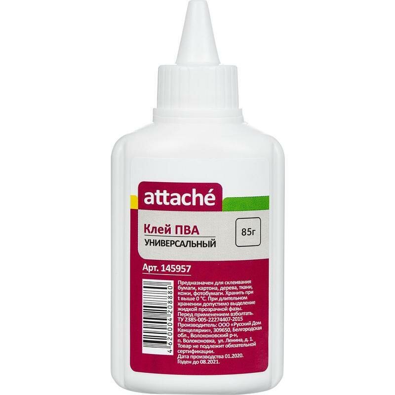 Клей ПВА 85 г Attache