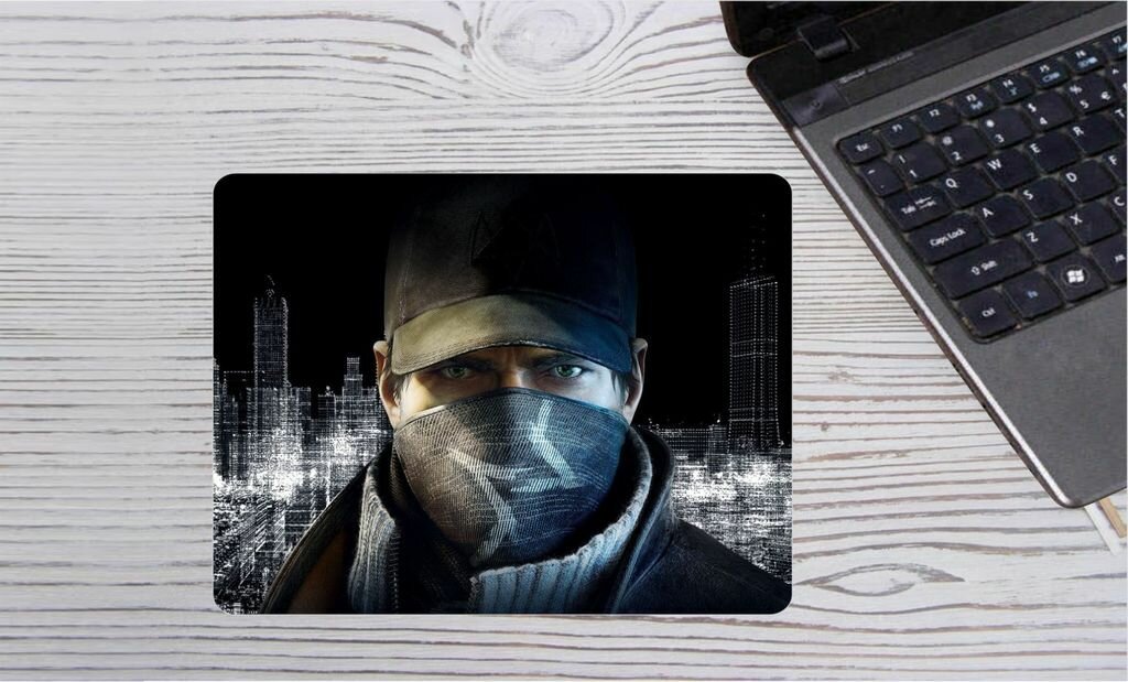 Коврик для мышки игровой 36 на 29 см MIGOM Watch Dogs, Сторожевые псы №2