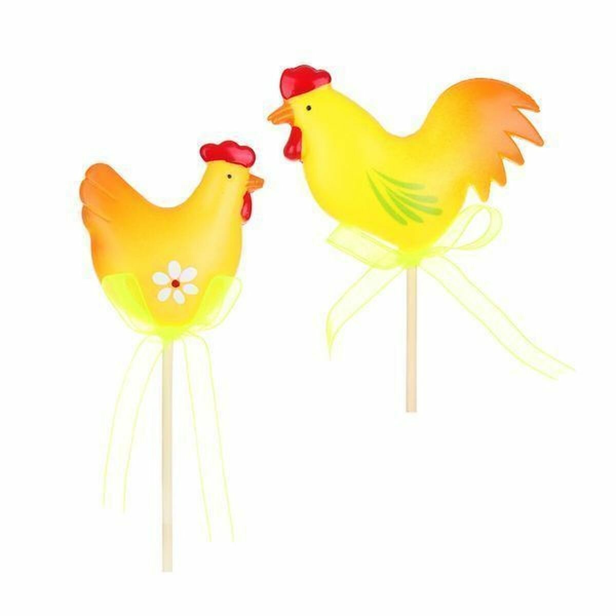 Топпер Курочка и Петух, 2 вида, пластик LADECOR