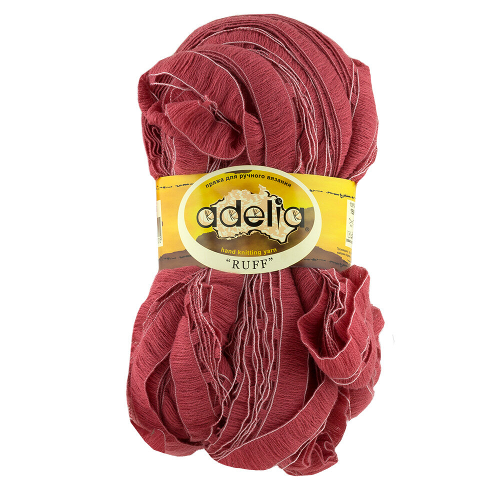 Пряжа Adelia "RUFF" 100% акрил 2 мотка 150 г 60 м №18 гр. розовый