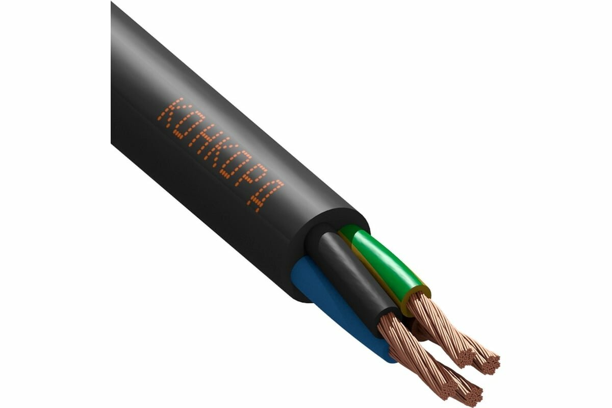 Конкорд ООО Провод ПВСнг(А)-LS 3x0,75+1x0,75 (ч) (100м) 4391