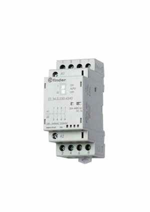 22.34.0.012.4720, Модульный контактор; 3NO+1NC 25А; катушка 12В АС/DC; ширина 35мм; IP20; мех. индика