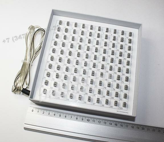 Стенд для демонстрации светодиодов 100LED