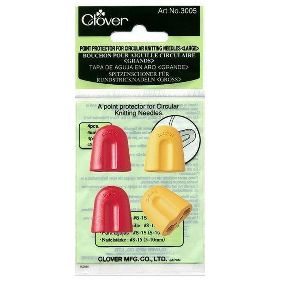 Clover 3005 Наконечники для спиц (большие), 3 пары