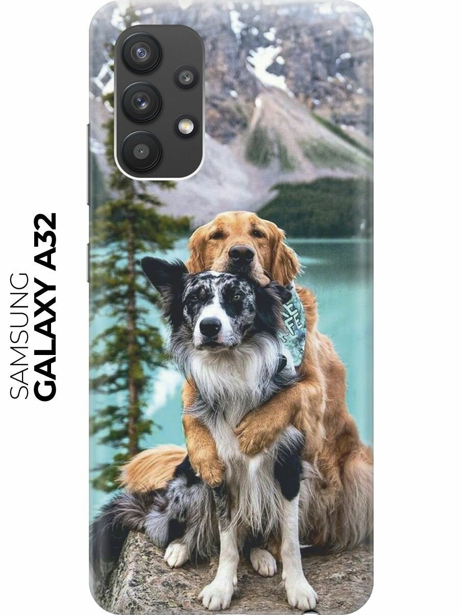 Силиконовый чехол Собачья дружба на Samsung Galaxy A32 / Самсунг А32