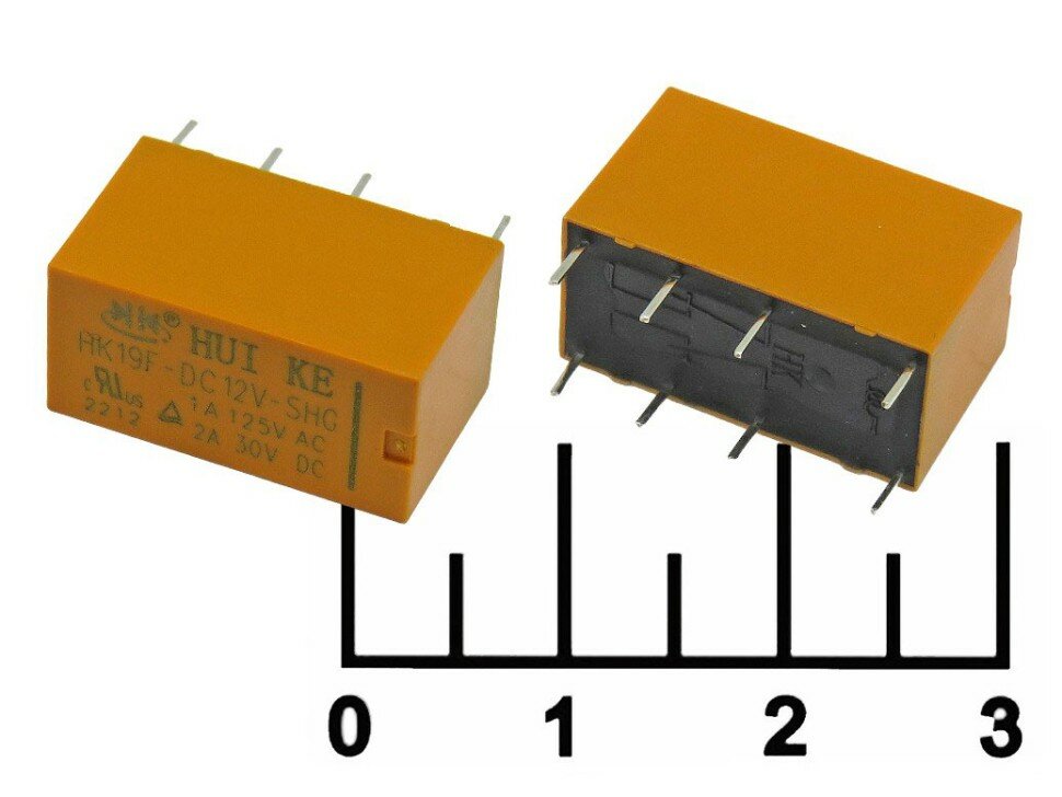 Реле =12V 1A/125V HK19F-DC