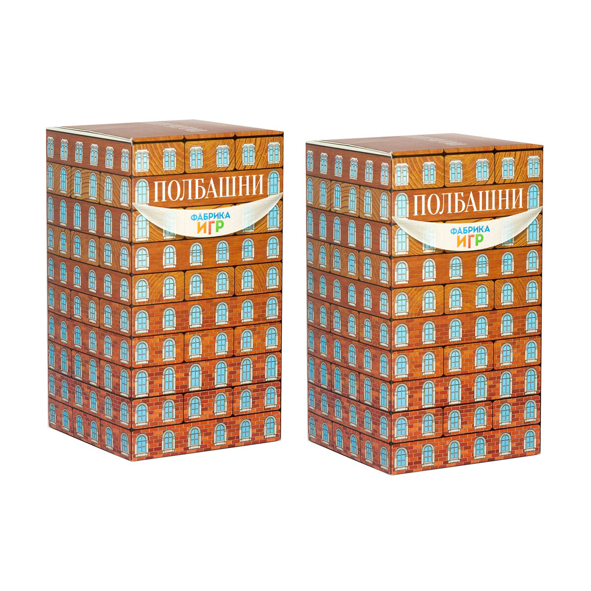 Настольная игра на ловкость Фабрика Игр Полбашни Дженга Jenga 2 шт.