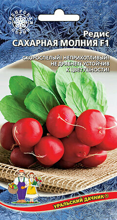 Редис Сахарная Молния F1 (Урал. Дачник)