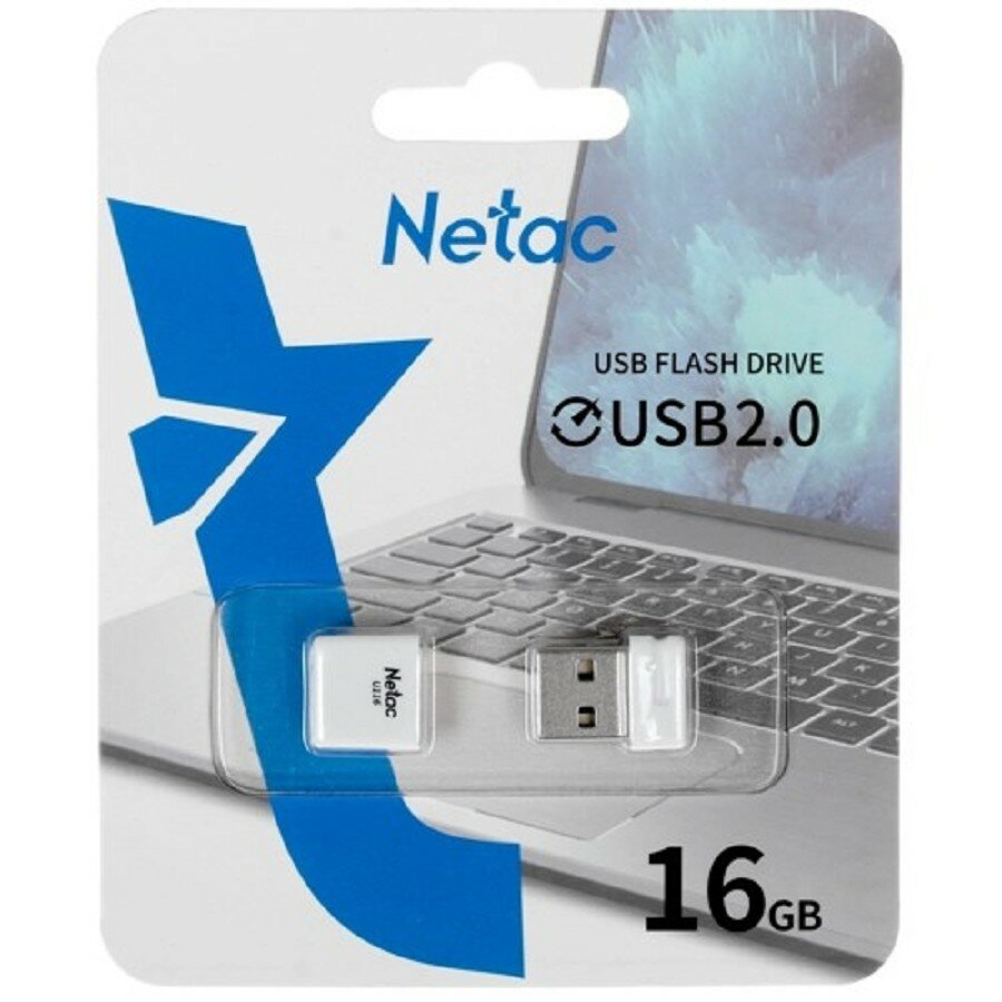Флешка USB Flash Netac NT03U116N-016G-20WH Белый 16 ГБ