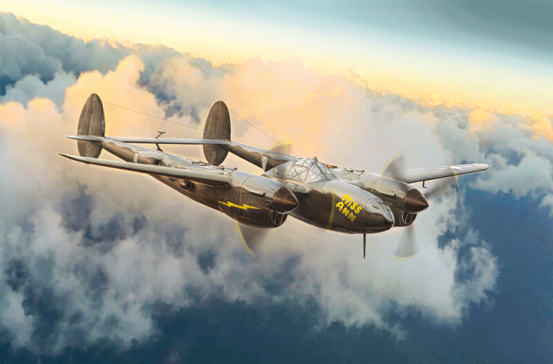 1446 Italeri Самолет P-38J Lightning 1/72