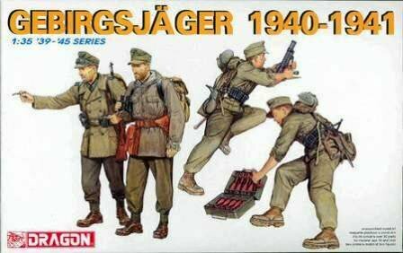 6345 Dragon Немецкие горные стрелки (4 фигуры) Масштаб 1/35