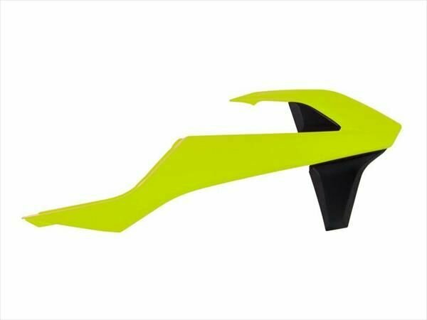 Боковины радиатора RTech R-CVKTMGFNR16 KTM SX125-150 и SXF250-450, SX250, EXC и EXCF и XC-W желто-черный неон для мотоцикла