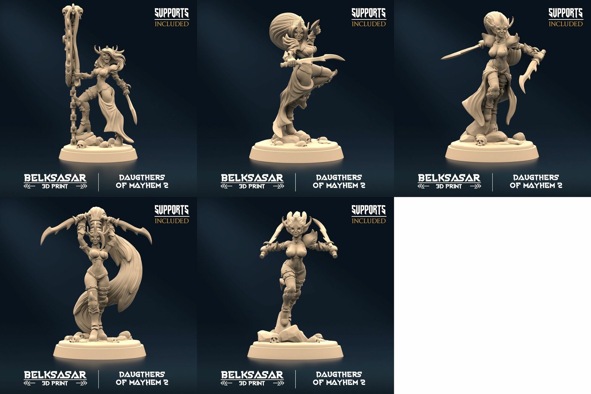 Миниатюра Warhammer Daughters of Khaine Twinblade Sisters of Mayhem