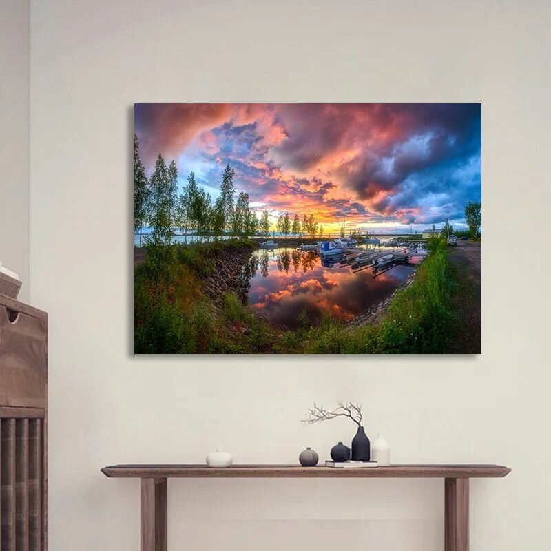 Картина ВсеКартины. тут "Пейзаж в Карелии", на подрамнике, холст, 60x80см