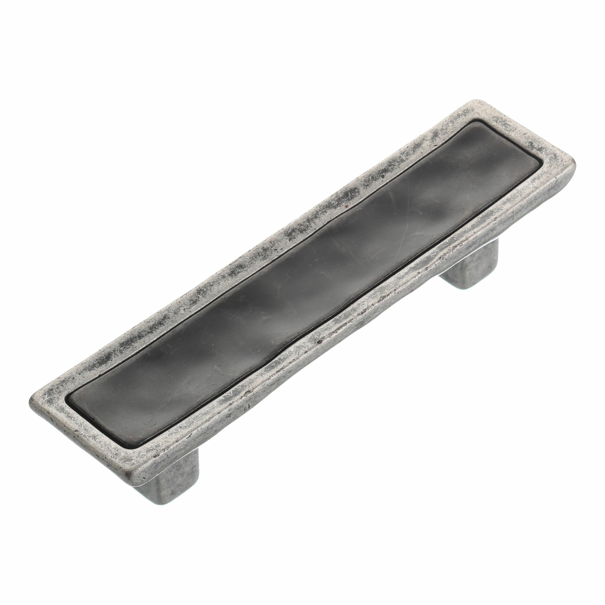 Ручка мебельная скоба GIUSTI LINEA DECOR WMN188.064.59E8 shiny black/блестящее винтажное серебро