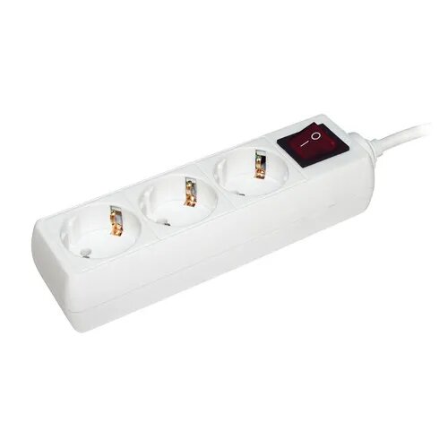 Сетевой удлинитель IEK У03К, 5м, белый [wyp10-16-03-05-zk-n]