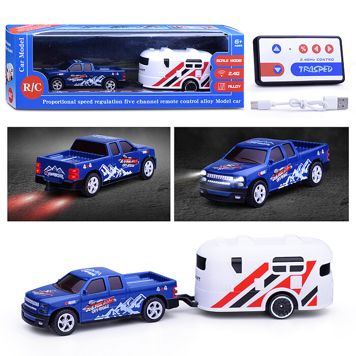 Машина на радиоуправлении C-5501A "Пикап" туристический, 27 MHz, в коробке