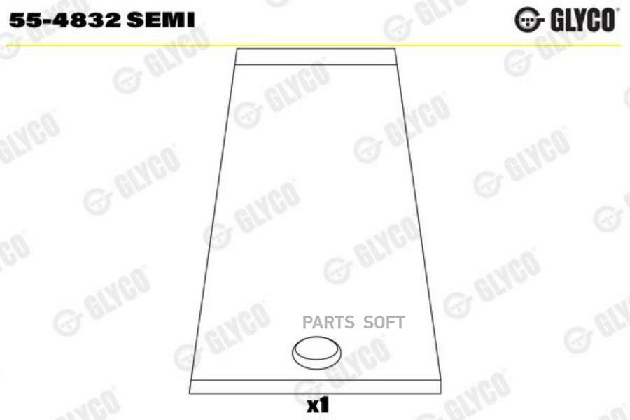 GLYCO 55-4832 SEMI Втулка шатуна SEMI
