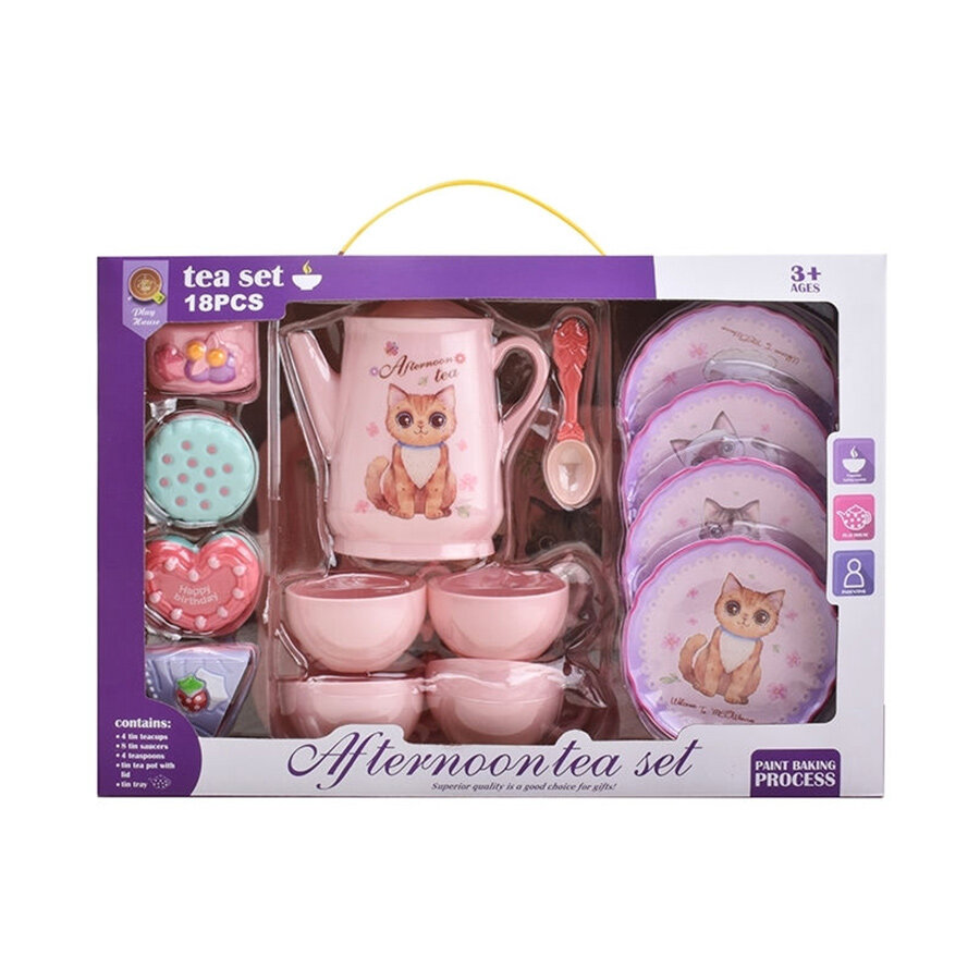 Чайный набор Afternoon tea set Коты 18 предметов H556 с 3 лет