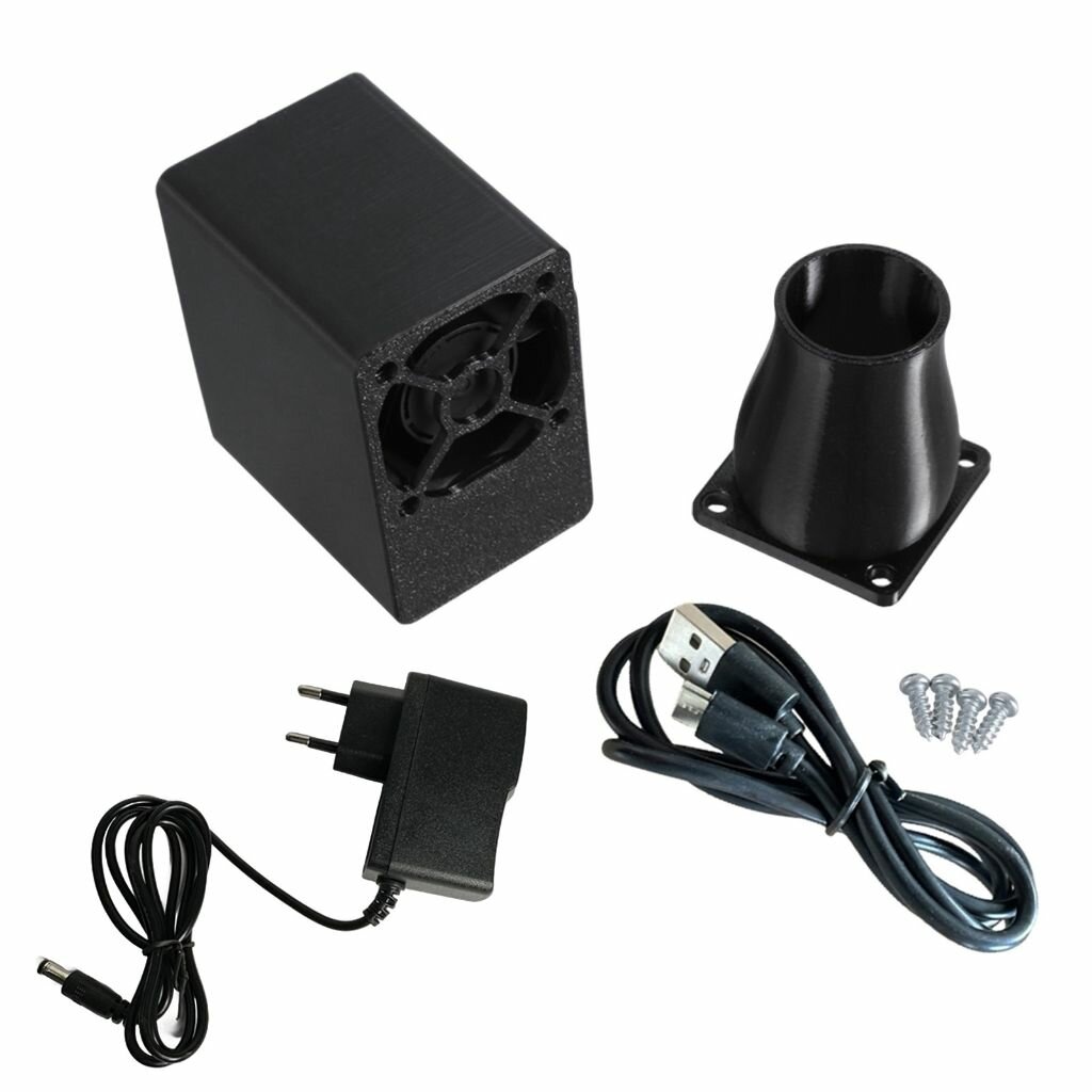 (1 комплект) Тип C + источник питания с портом постоянного тока вентилятор питанием от сети 12 В европейского стандарта-круглая насадка