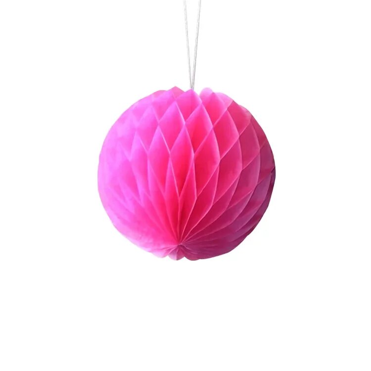 Розовый бумажный фонарик 10 дюймов