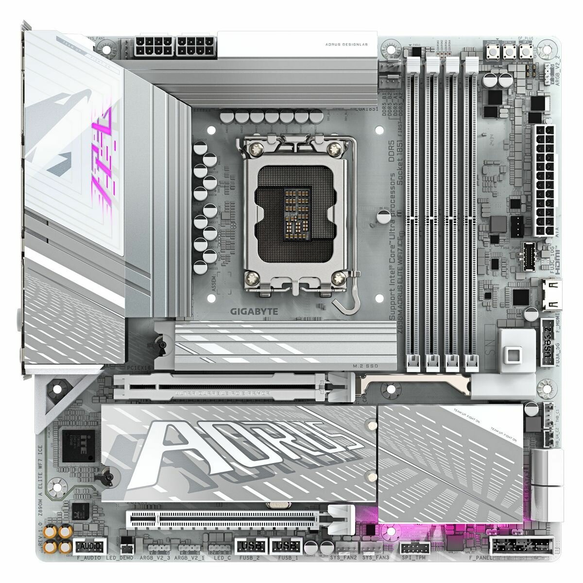 Материнская плата Gigabyte Z890M AORUS ELITE WF7 ICE Z890M AORUS ELITE WIFI7 ICE
