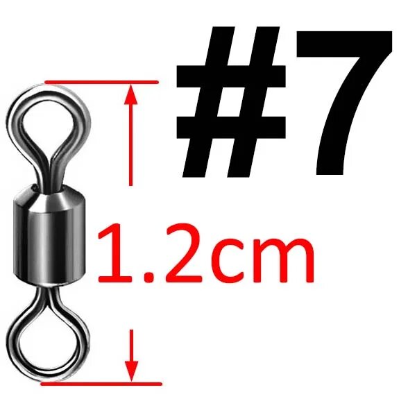 Вертлюг для рыбалки Facifa #7, цвет 7