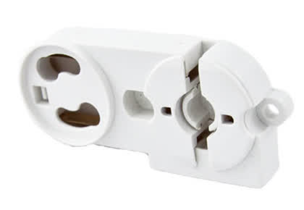 Патрон для лампы TDM Electric / ТДМ Электрик торцевой со стартеродержателем (крепление на винт), пластик, G13, SQ0351-0005 / электрооборудование