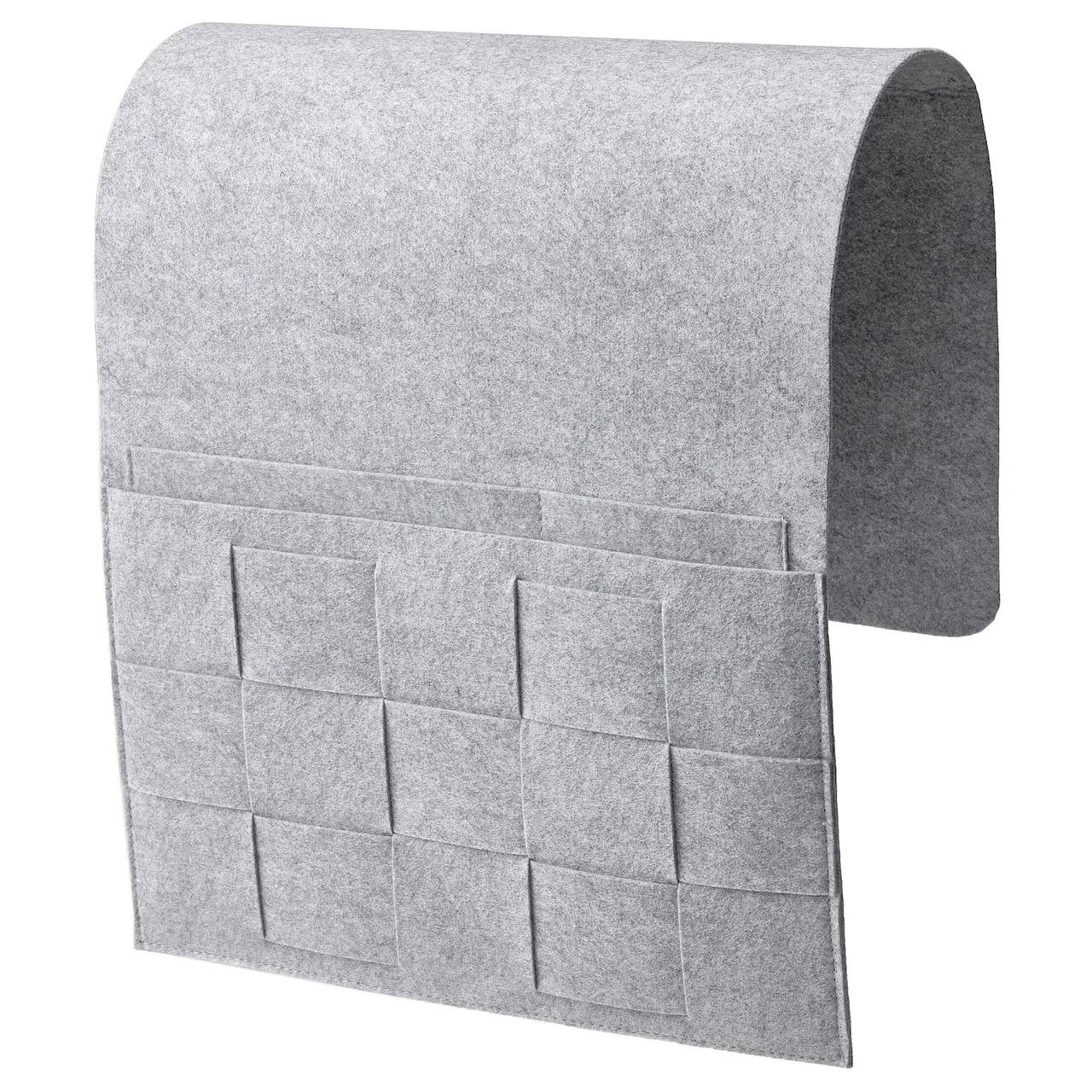 Икеа силанг (IKEA SILANG) Карман для хранения вещей на кровати серый