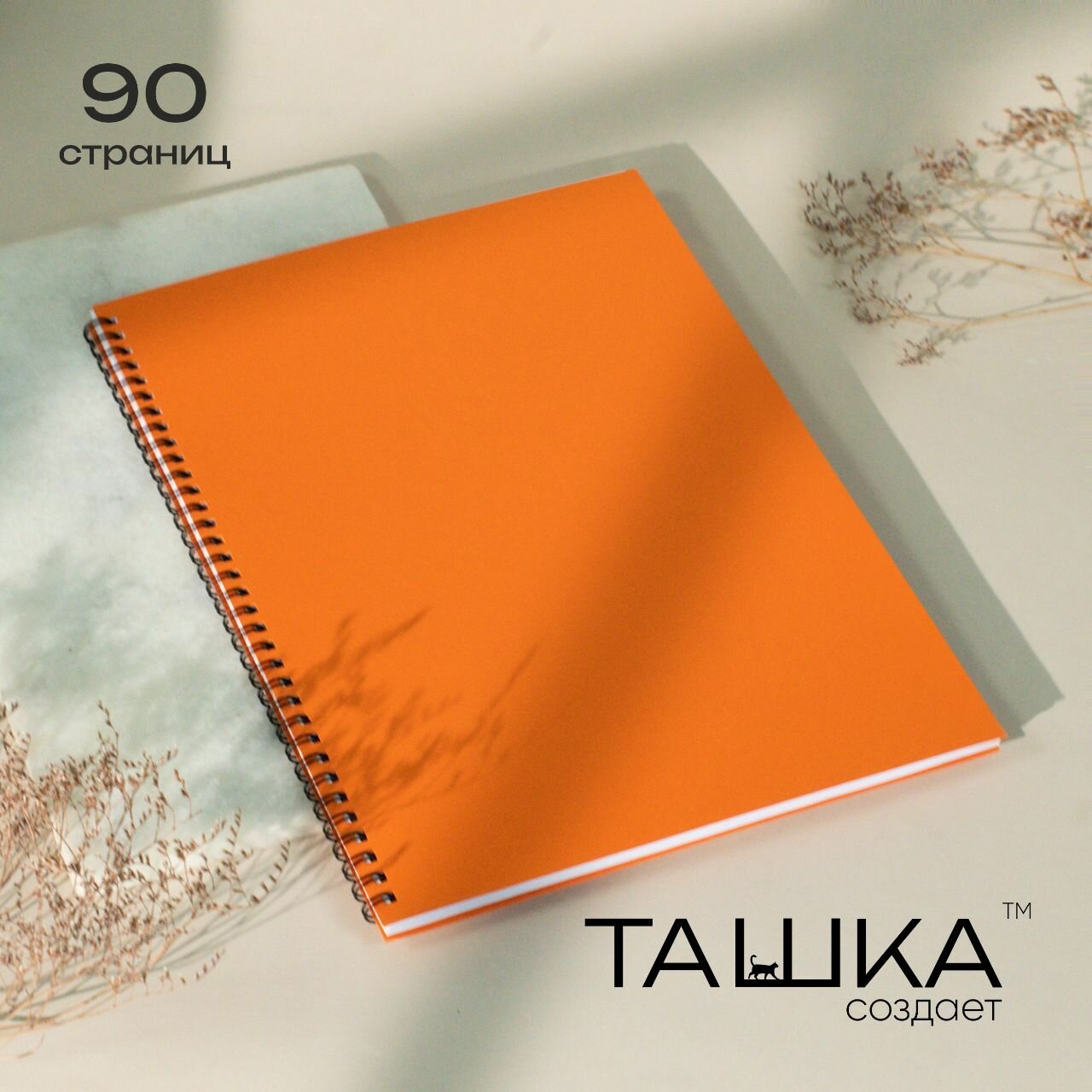 Тетрадь для нот/нотная тетрадь Ташка, А4, 90 страниц, Мандариновый