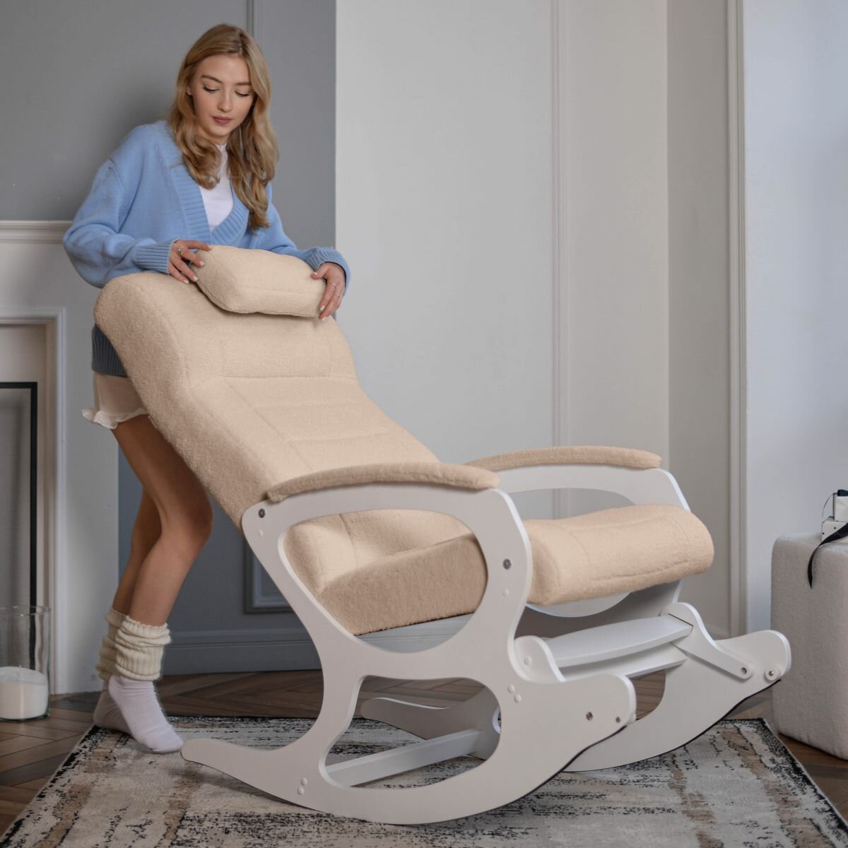 Кресло качалка букле