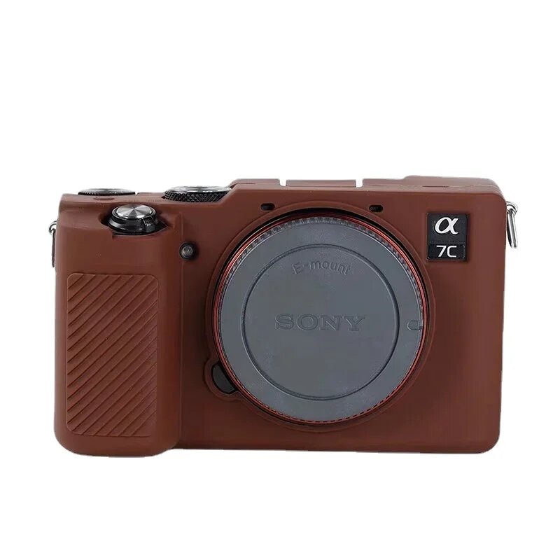 Силиконовый чехол для Sony A7C, Coffee