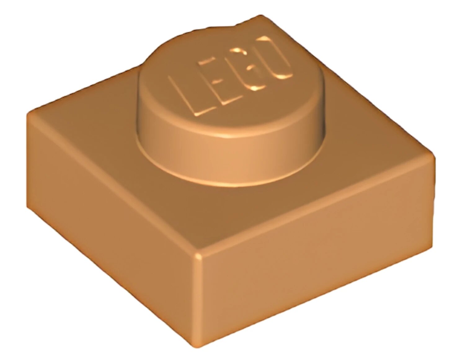 Деталь LEGO Plate 1 x 1 3024 (28554, 30008) Medium Nougat U