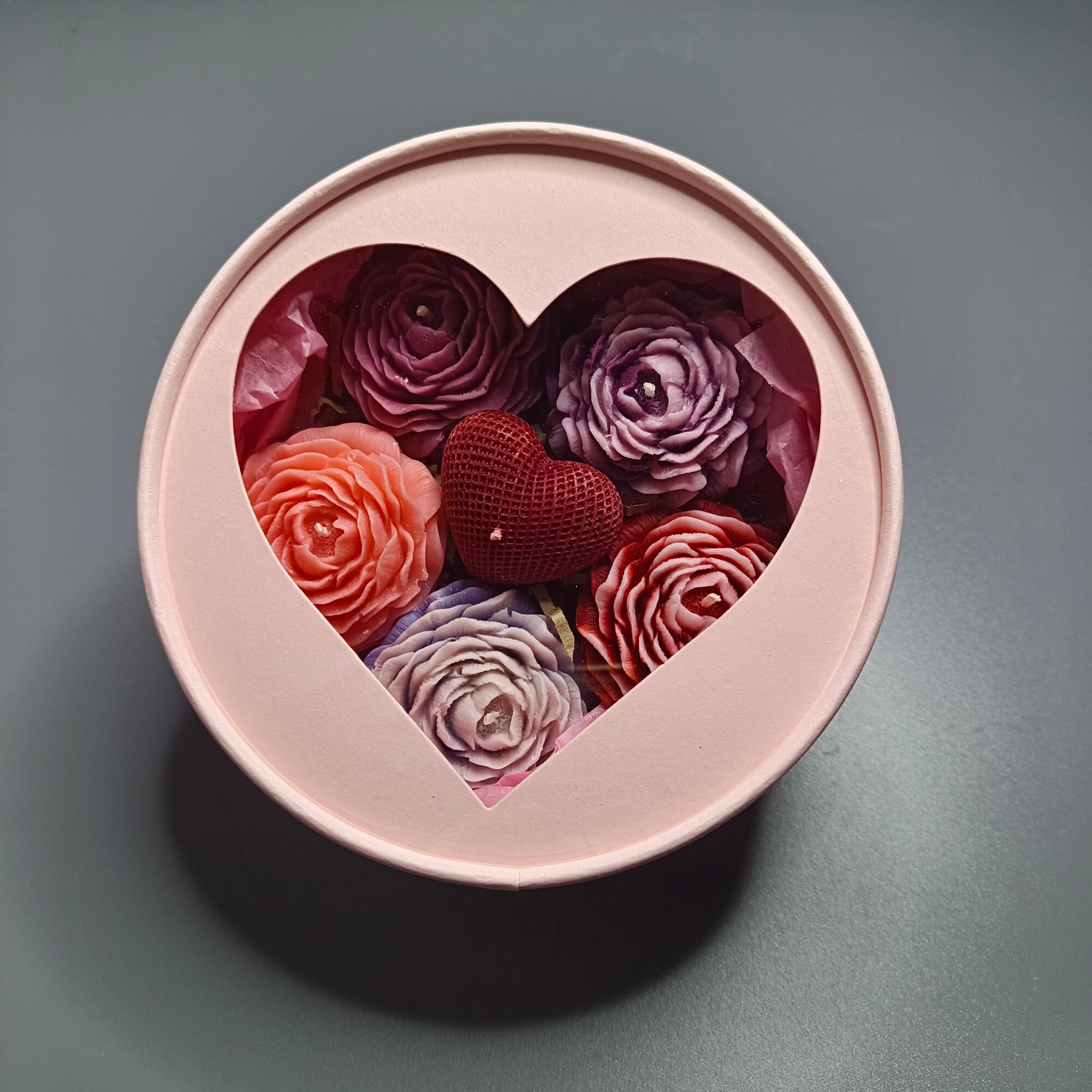 Подарочный набор( Свечи цветы ) м