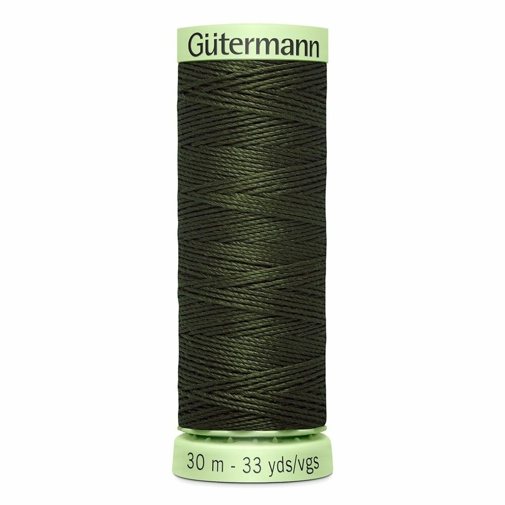 Декоративная нить Gutermann Top Stitch 30/30 м для отстрочки, 100% полиэстер, цвет 304 черный лес, 5 шт (3)