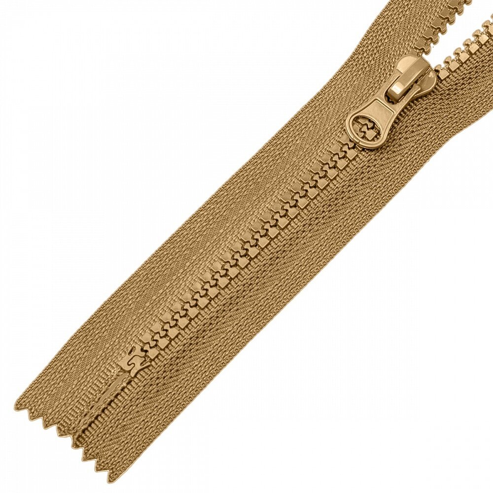 Молния MaxZipper Трактор, №5, 1 замок, 18 см, неразъемная, цвет F296, темно-бежевый, 100 шт (F. ТР5. ТН.18.296)