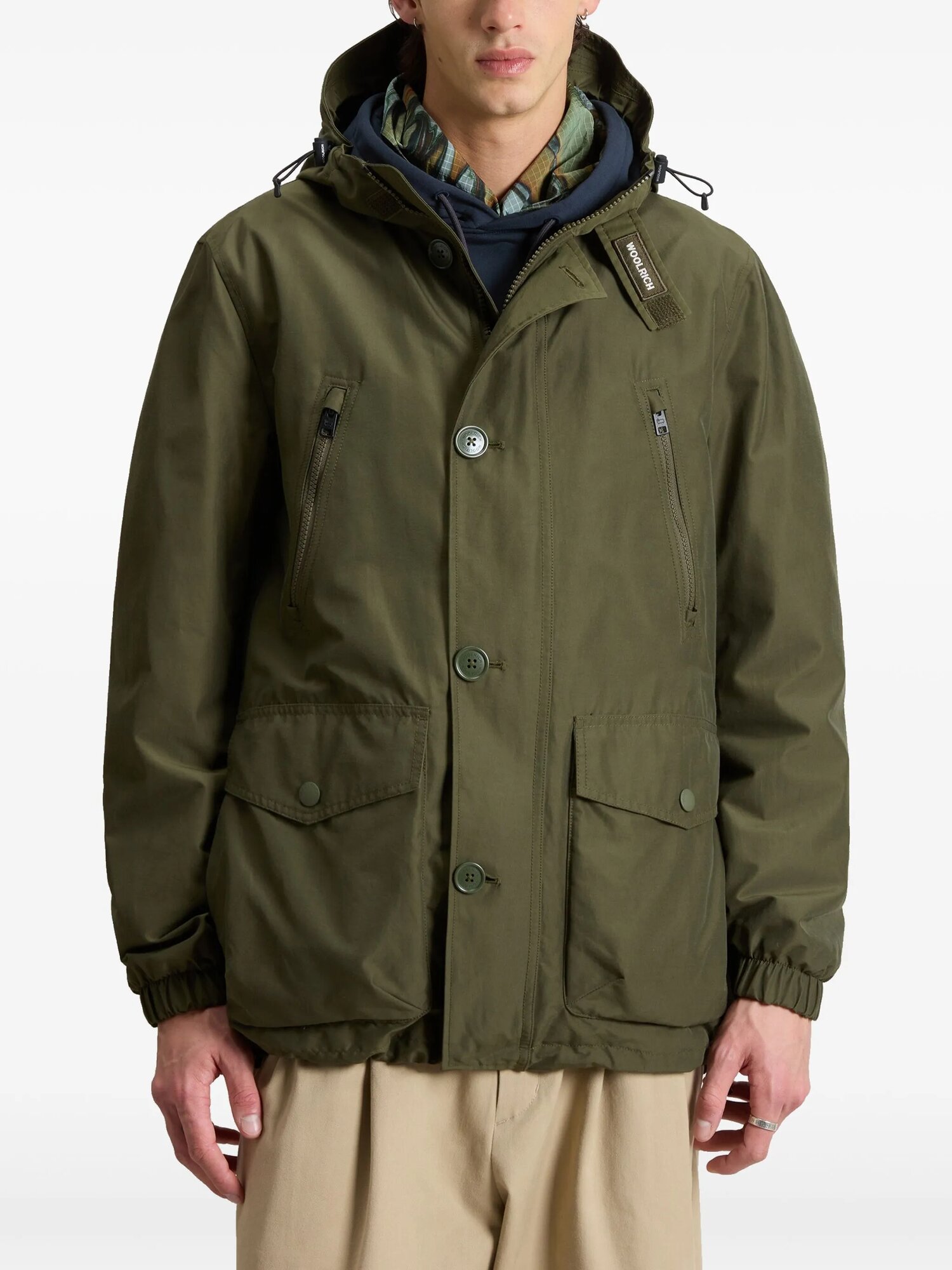 Парка Woolrich Light Ramar, размер S, green — фото 1