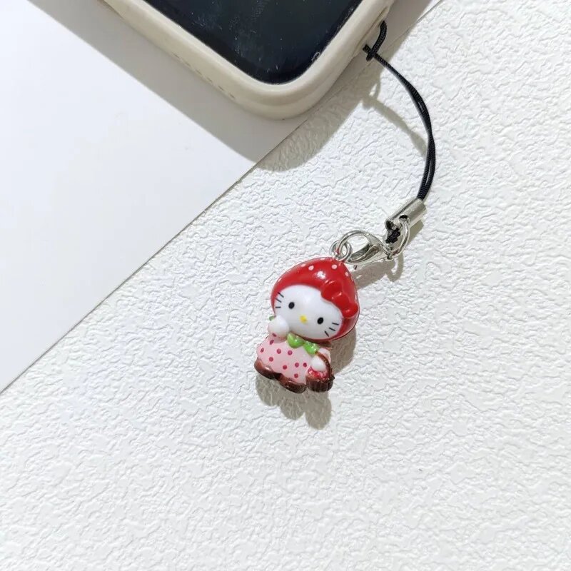 Мини-кулон Hello Kitty клубника MINISO, 1 pc