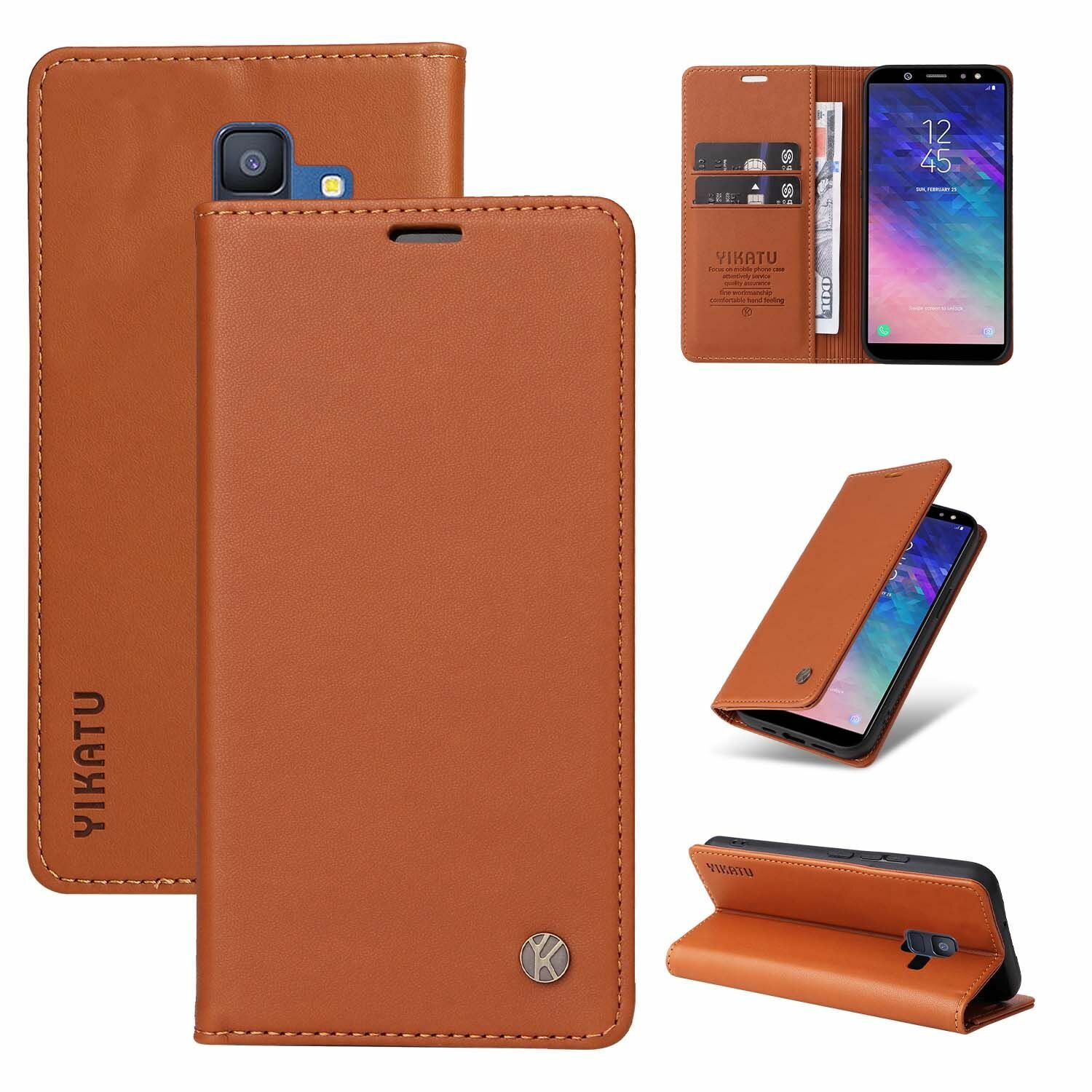 Подходит для Samsung Galaxy A6/A600(Самсунг Галакси А6/А600) Магнитные пряжки, кронштейны, сейсмостойкие