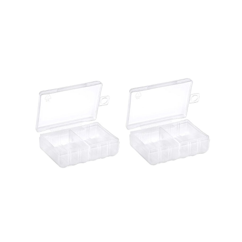 2 пластиковых прозрачных ящика для хранения батареек типа АА ААА-тип АА