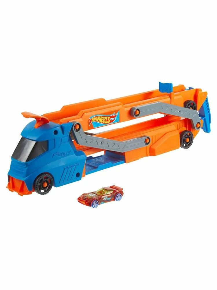 Грузовой автомобильный транспортер Hot Wheels с рампой HYT83