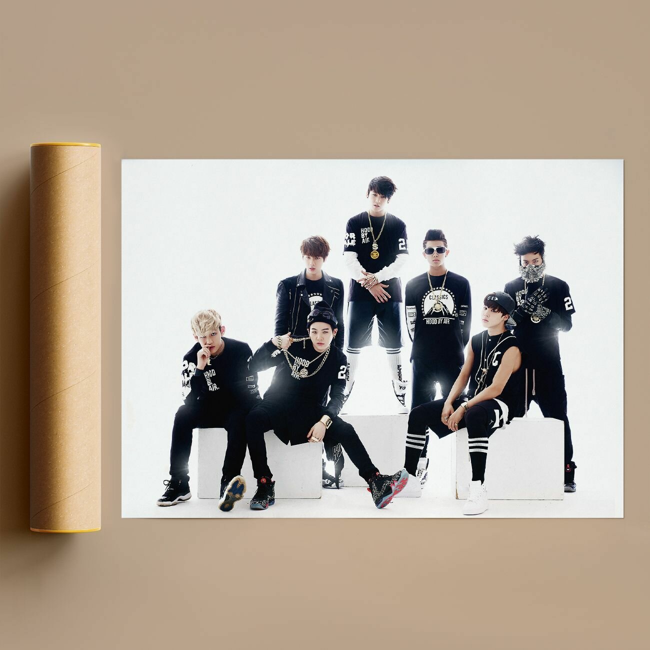 Постер BTS 30х40 см без рамы/ K-pop Корейский поп, БТС плакат/ Декор стен комнаты, подарок подруге, девочке