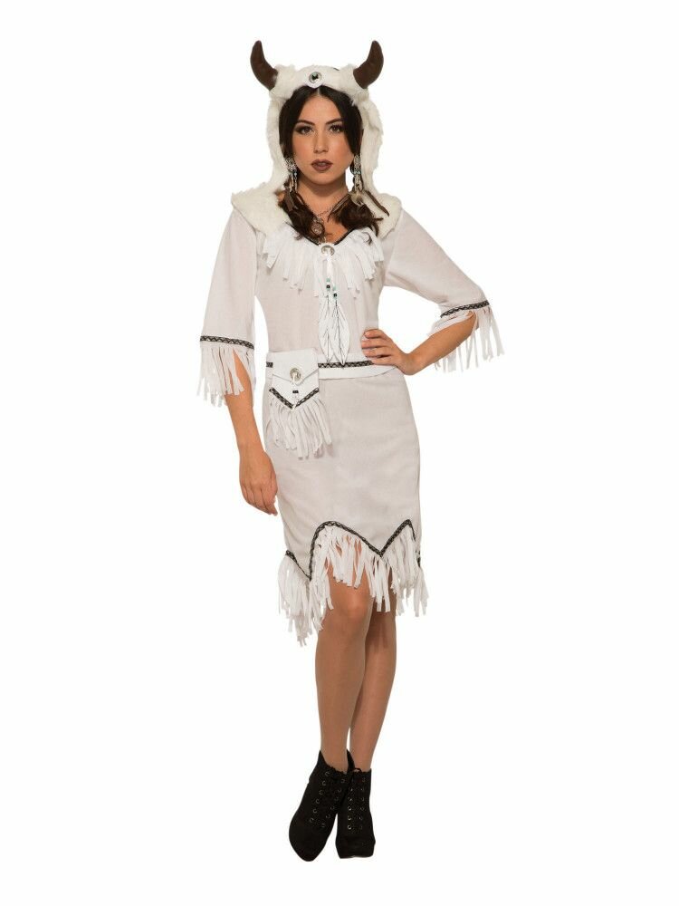 Костюм Bristol "Дух Белого Буйвола", для Хэллоуина, мужской, размер 48, белый